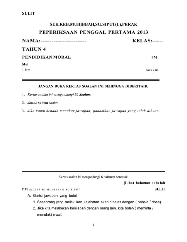 Kertas soalan | DOCX