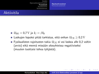 Elektroniikan perusteet | PDF
