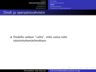 Elektroniikan perusteet | PDF