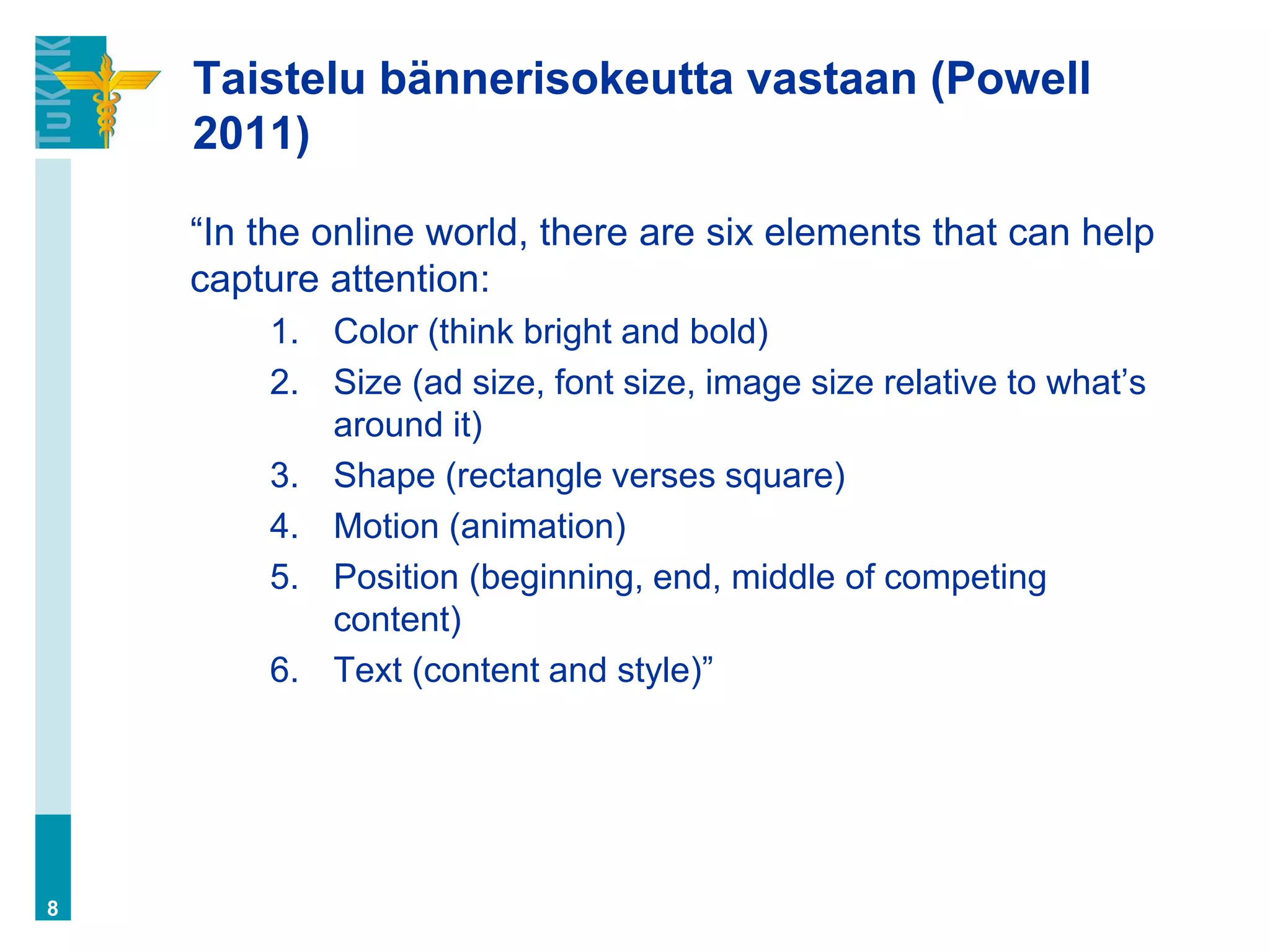 MA8 Digitaalinen markkinointi (luento 7) | PDF