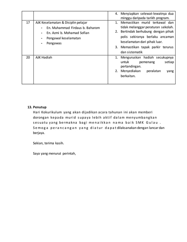 Kerts kja sambutn hari raya | PDF