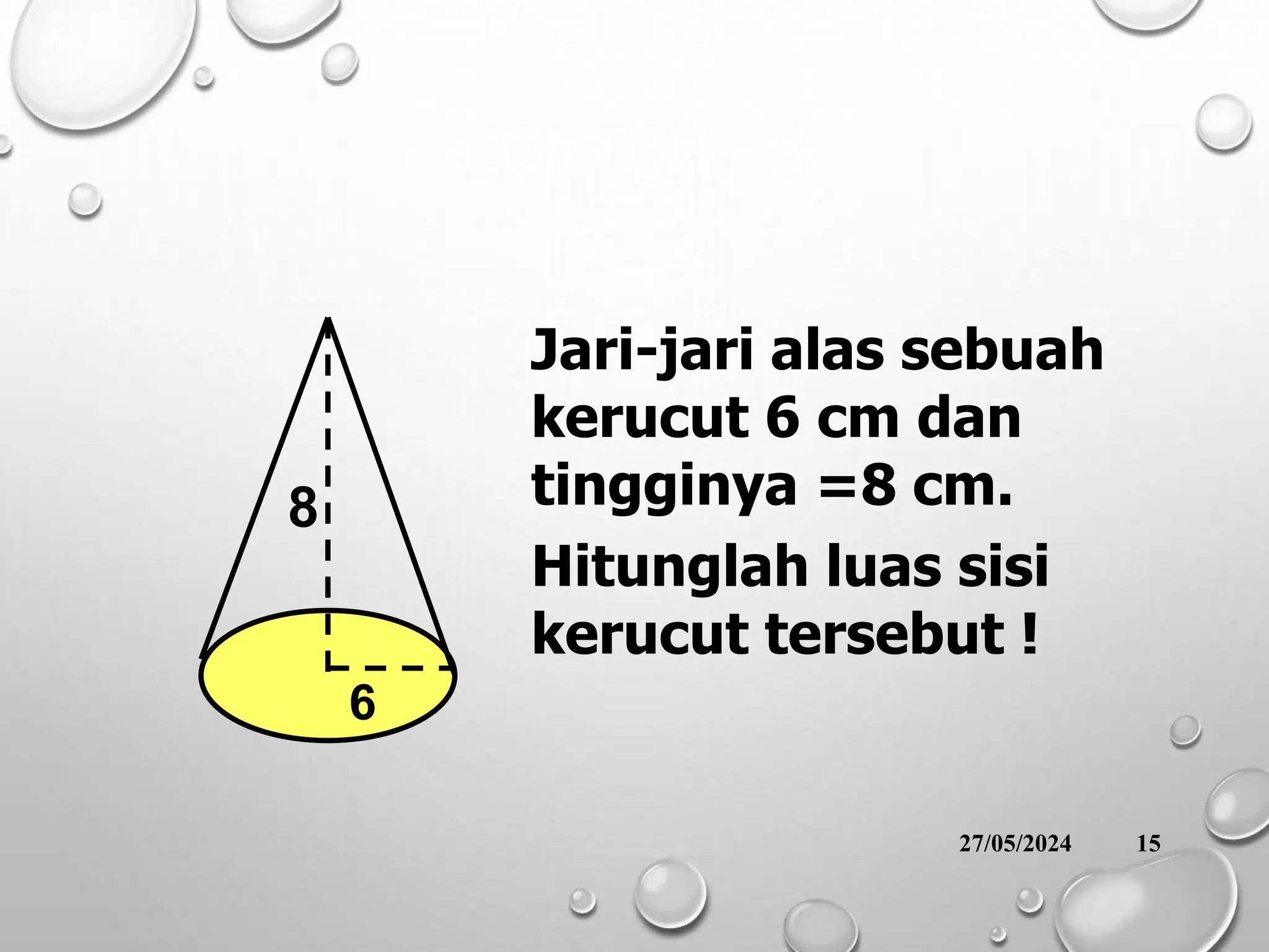 Materi bangun ruang kerucut dan bola.ppt