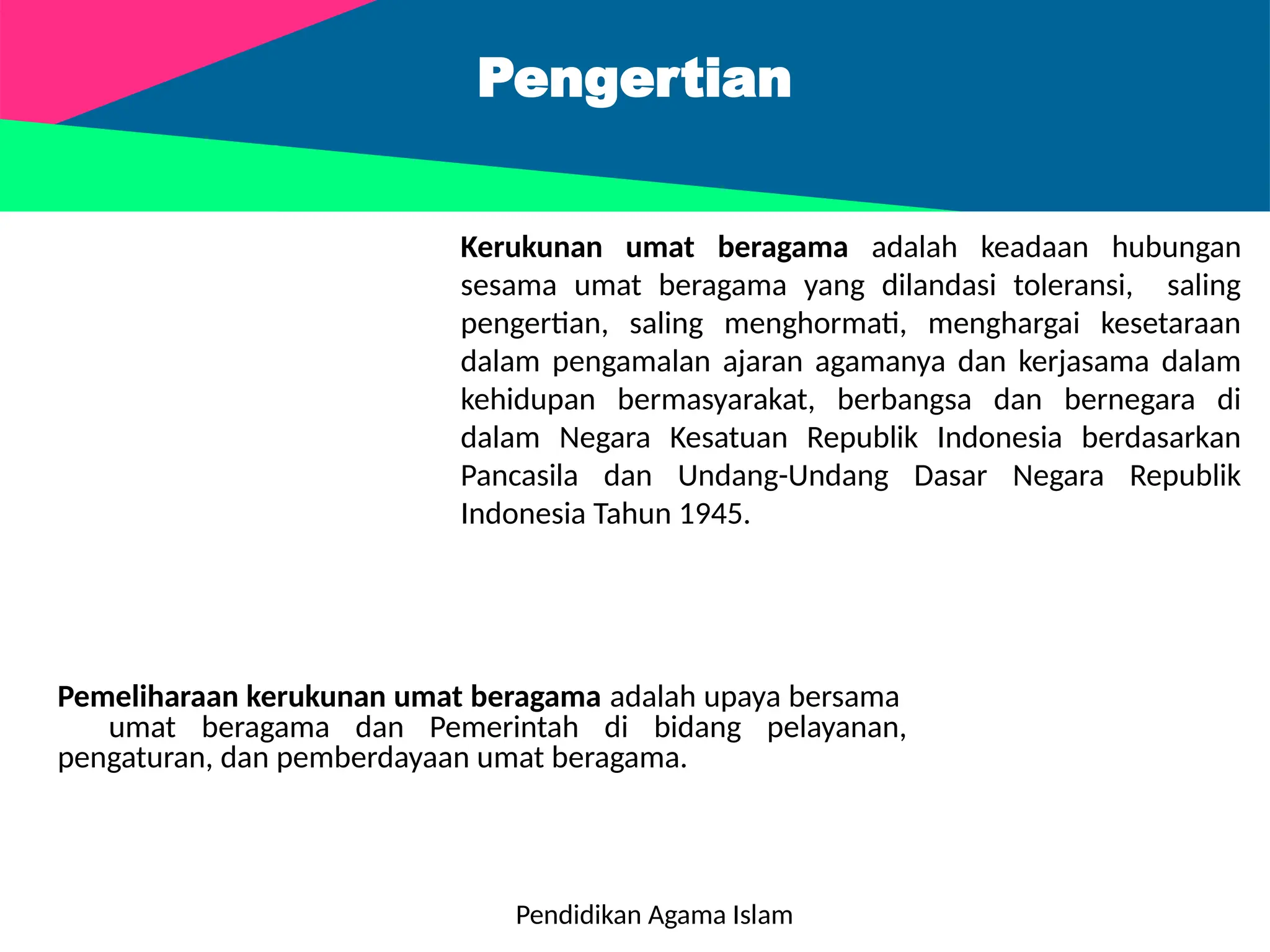 KERUKUNAN ANTAR UMAT BERAGAMA di INDONESIA.pptx