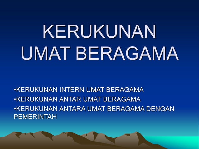 KERUKUNAN UMAT BERAGAMA.ppt