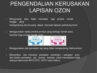 Kerusakan lapisan ozon1 | PPTX