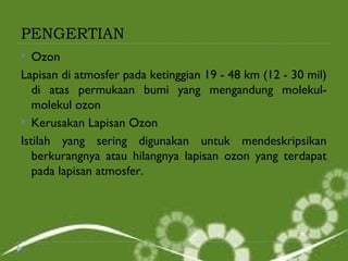 Kerusakan ozon | PPT