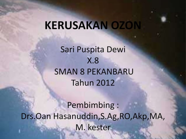 Kerusakan ozon | PPT