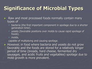 Kerusakan Pangan oleh Bakteri & Yeast.ppt | Desserts and Baking | Food ...