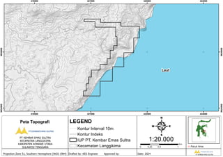 Contoh Peta Topografi Geologi Base Map | PDF