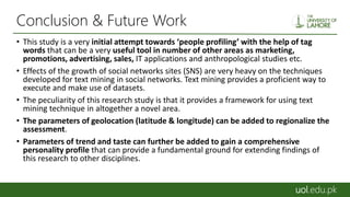 Personality Assessment using Twitter Tweets | PPT