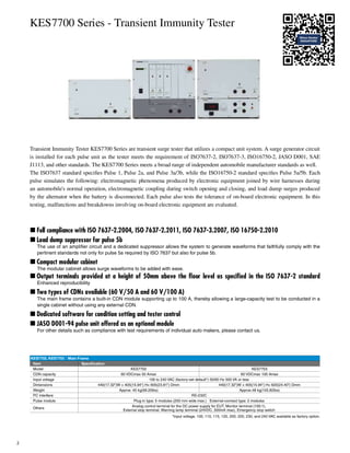 Kikusui Kes7000 Transient Immunity Tester / Voltage Variation Simulator ...