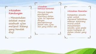 Kesahan dan kebolehpercayaan | PPTX