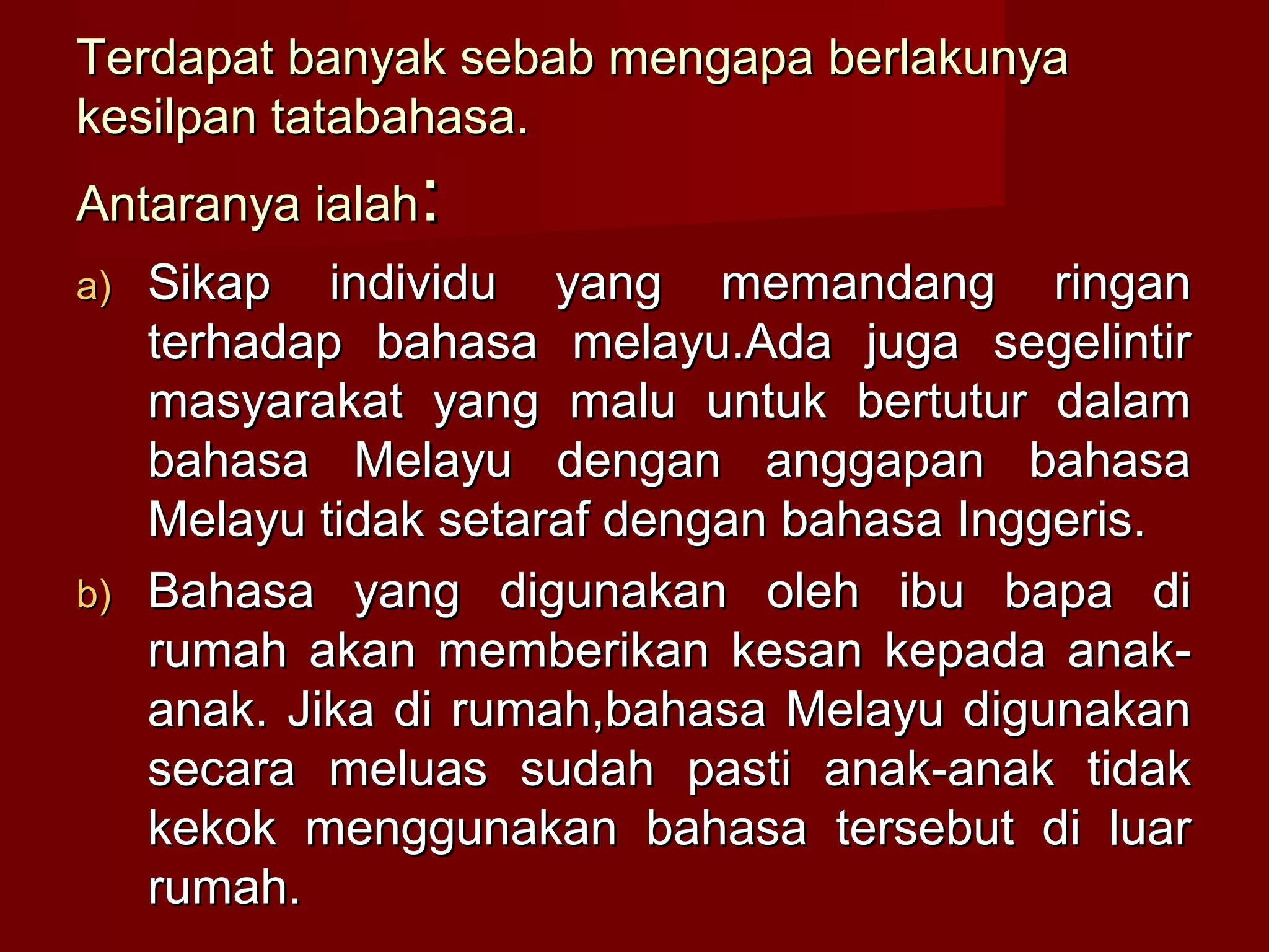Kesalahan umum-tatabahasa | PPT