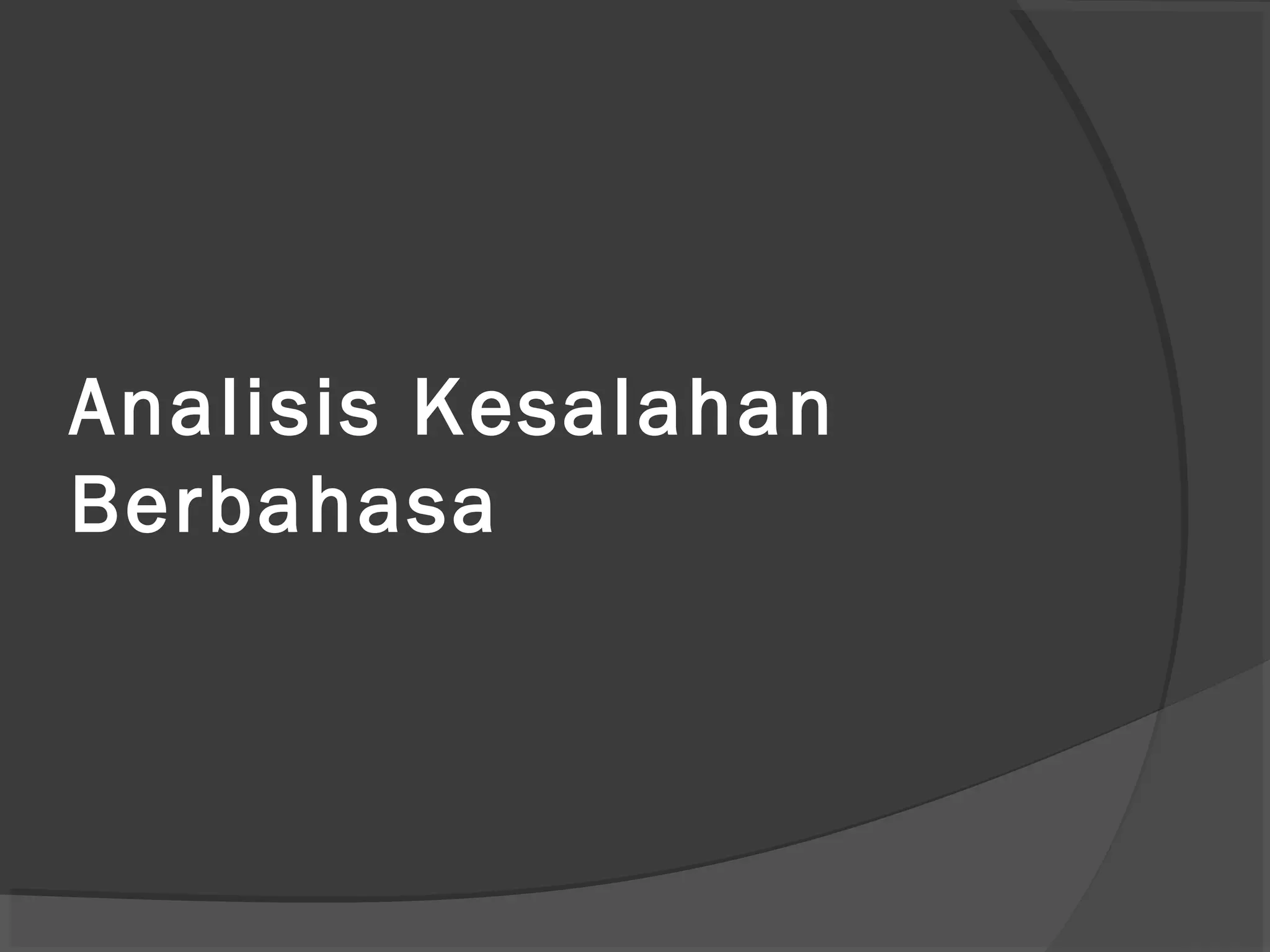 Kesalahan berbahasa | PPT