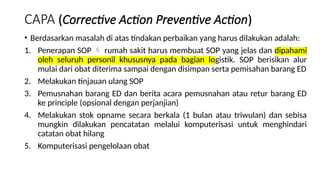 Analisis FMEA Kesalahan Pemberian Obat dan Analisis CAPA obat ED di ...