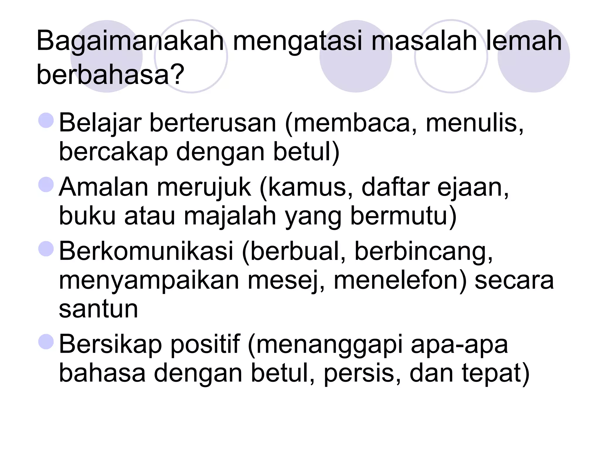 Kesalahan umum penggunaan bahasa melayu | PPT