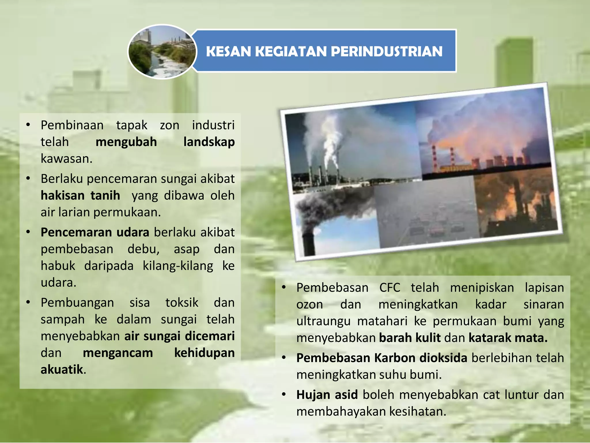 Kesan Kegiatan Manusia Terhadap Alam Sekitar | PPTX