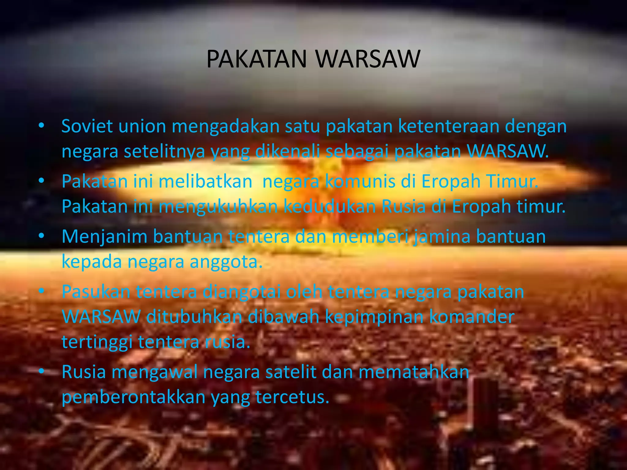 Kesan perang dingin fokus 18 (sej stpm sem 1) | PPTX