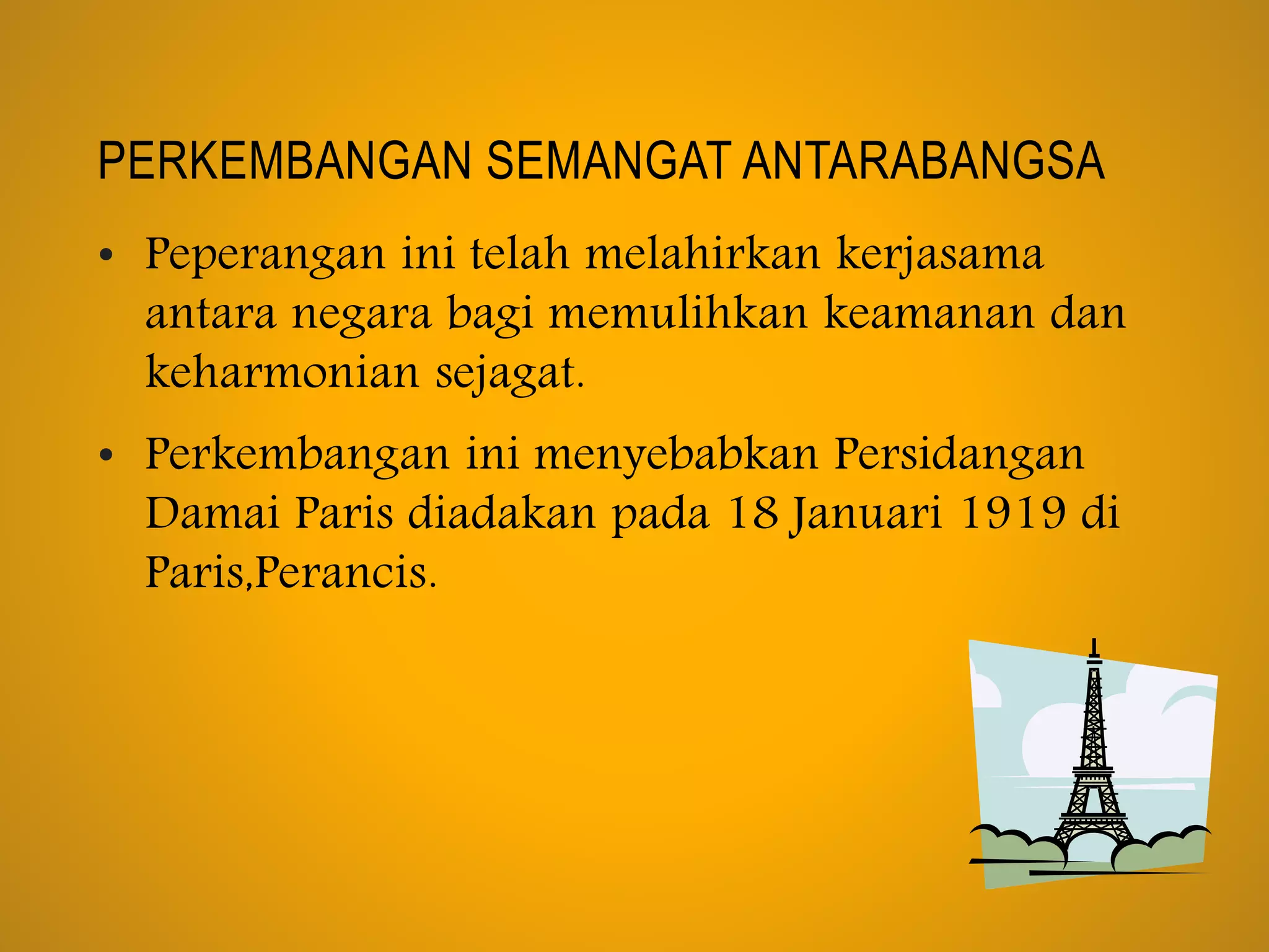 Kesan perang dunia pertama dalam bidang politik (sej stpm sem 1) | PPTX