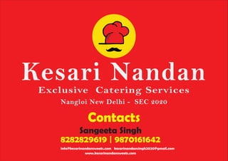 Kesari nandan catering service | PDF