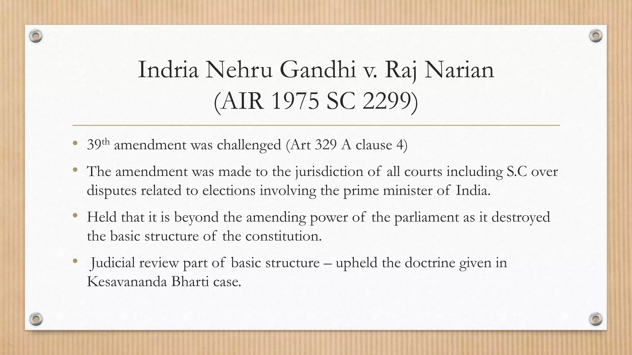 Kesavananda bharati case ppt | PPTX