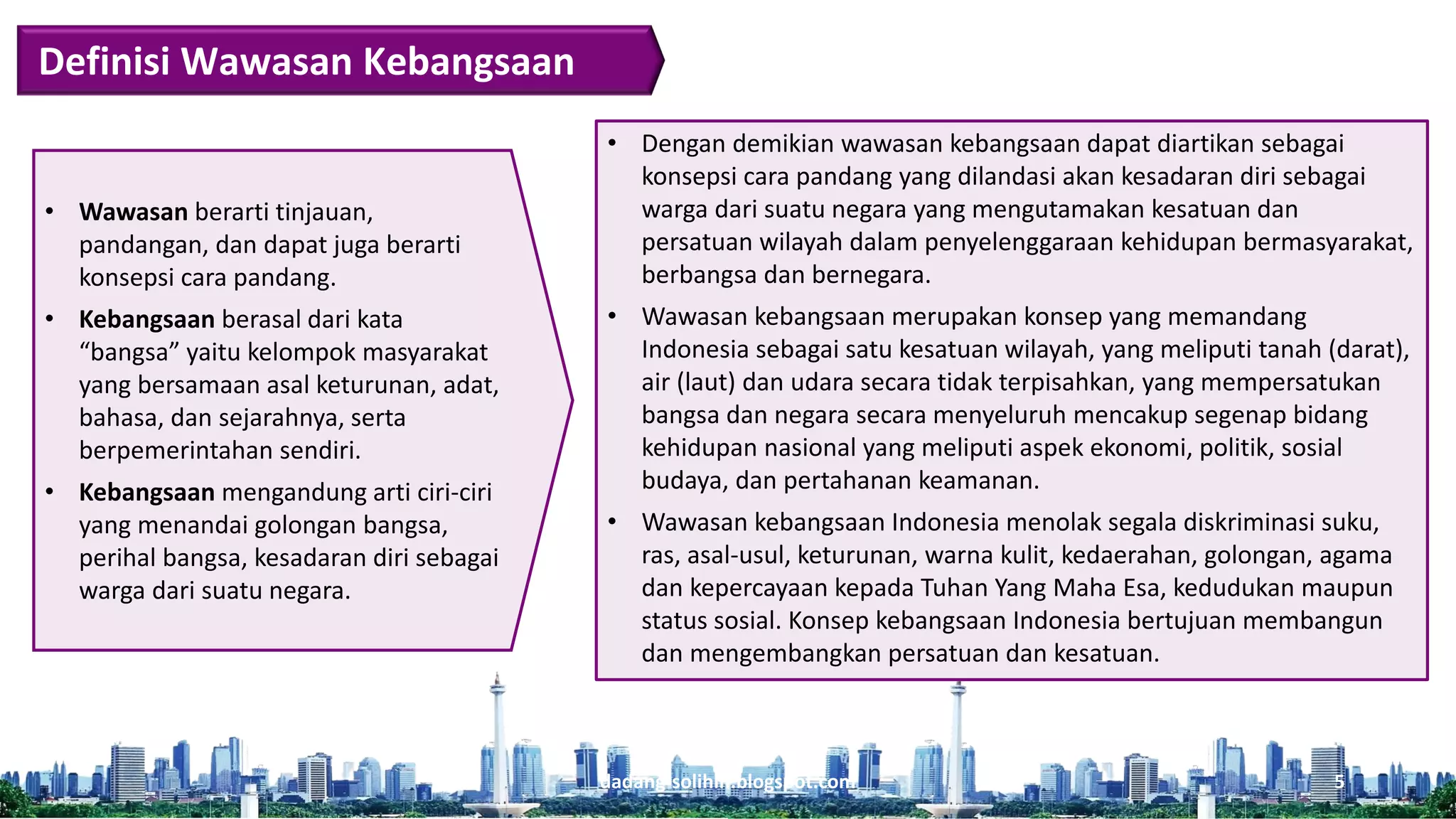 Peran Generasi Muda dalam Memelihara dan Memantapkan Wawasan Kebangsaan | PDF