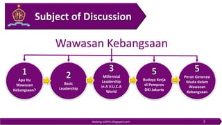 Peran Generasi Muda dalam Memelihara dan Memantapkan Wawasan Kebangsaan | PDF