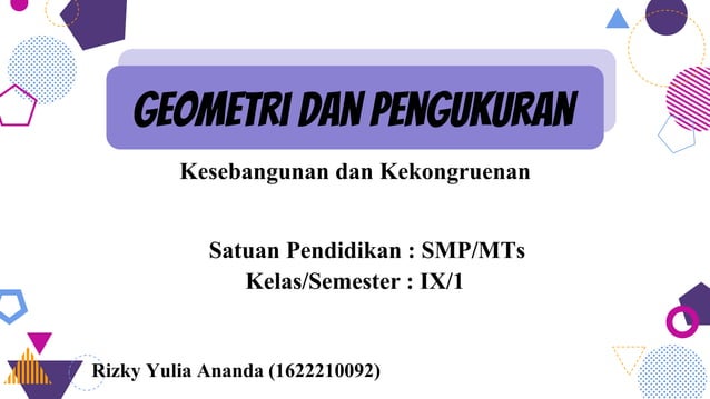 Kesebangunan dan Kekongruenan | PPTX