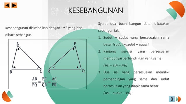 Kesebangunan dan kekongruenan (sherly permata sari) | PPTX