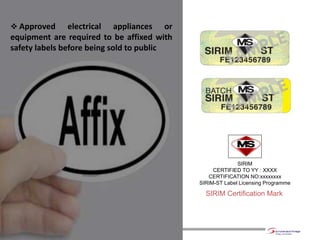 Kesedaran keselamatan penggunaan kelengkapan elektrik | PPTX