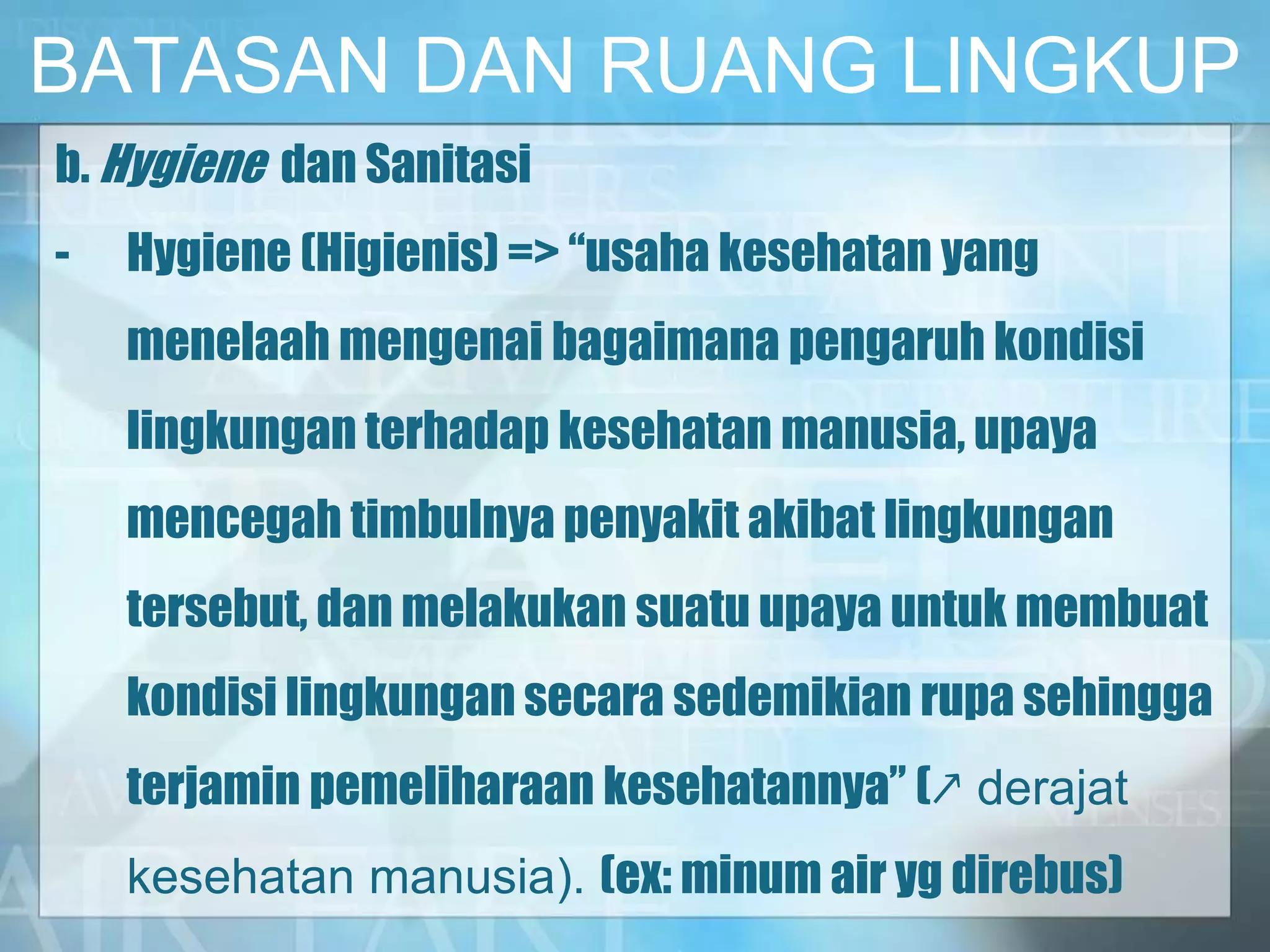 Kesehatan lingkungan | PPTX