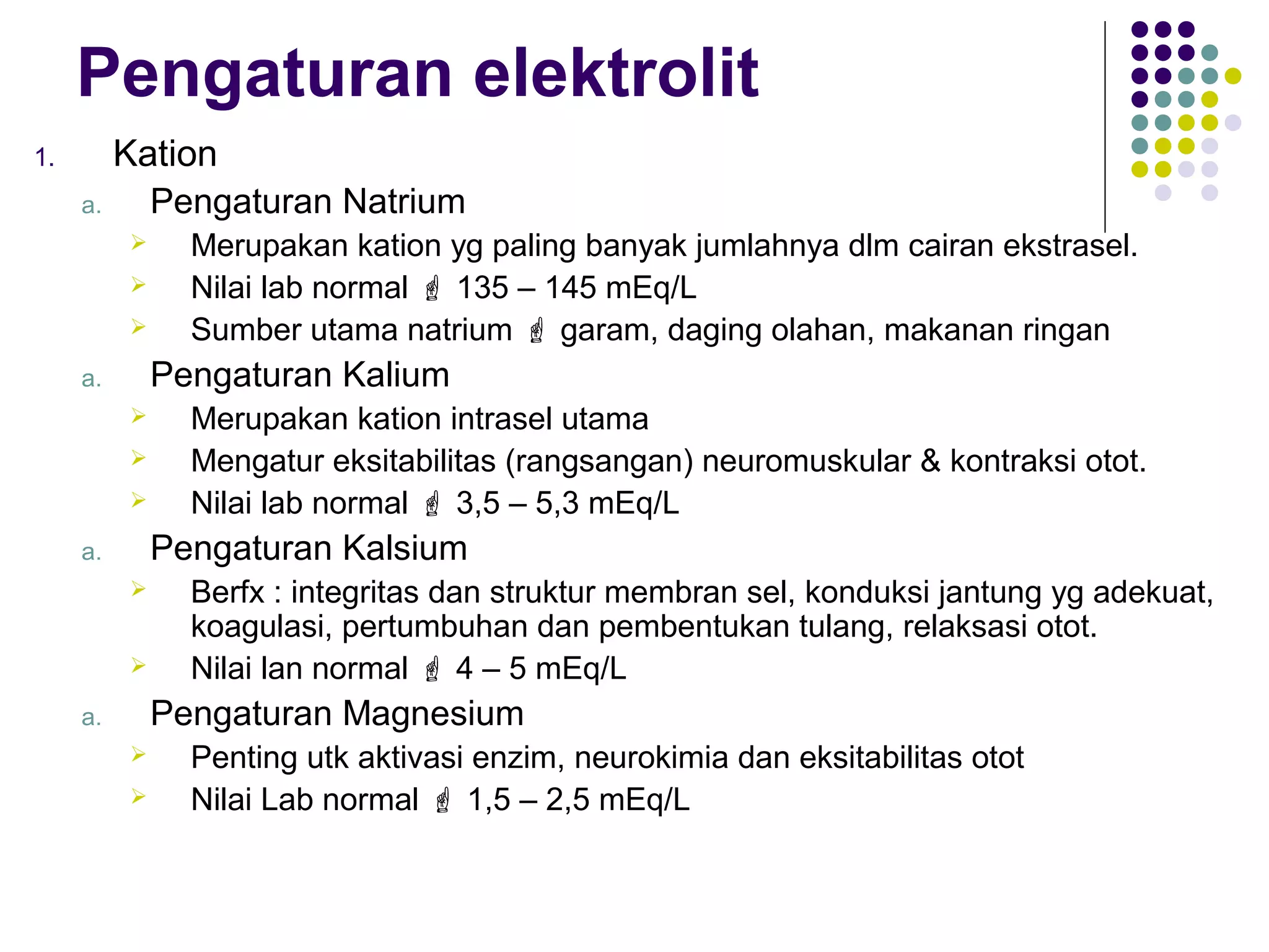 Keseimbangan cairan dan elektrolit | PPT