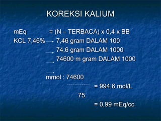 Keseimbangan cairan & elektrolit | PPT