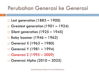 Keseimbangan dalam pendidikan gen z | PDF