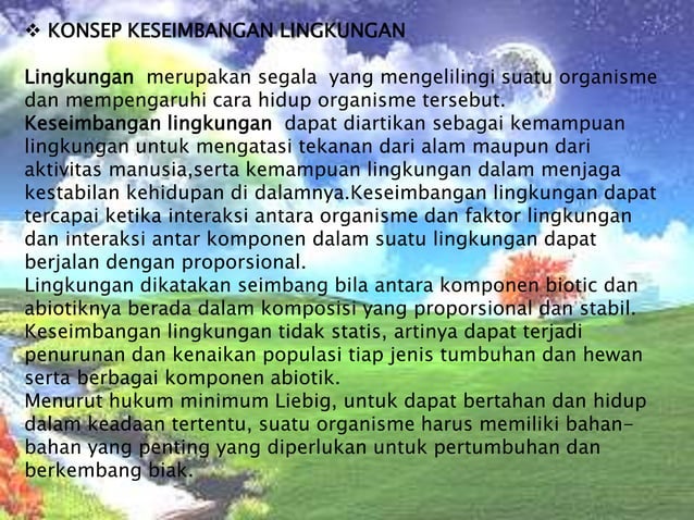 Keseimbangan lingkungan | PPTX