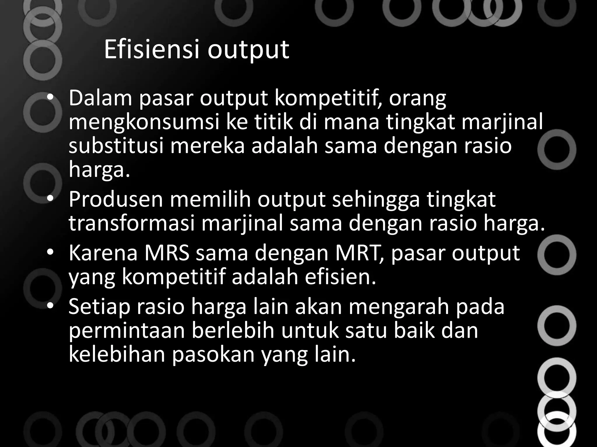 Keseimbangan umum dan efisiensi ekonomi | PPTX
