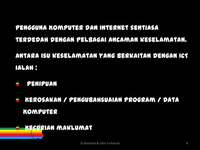 Keselamatan dan kerahsiaan | PPTX