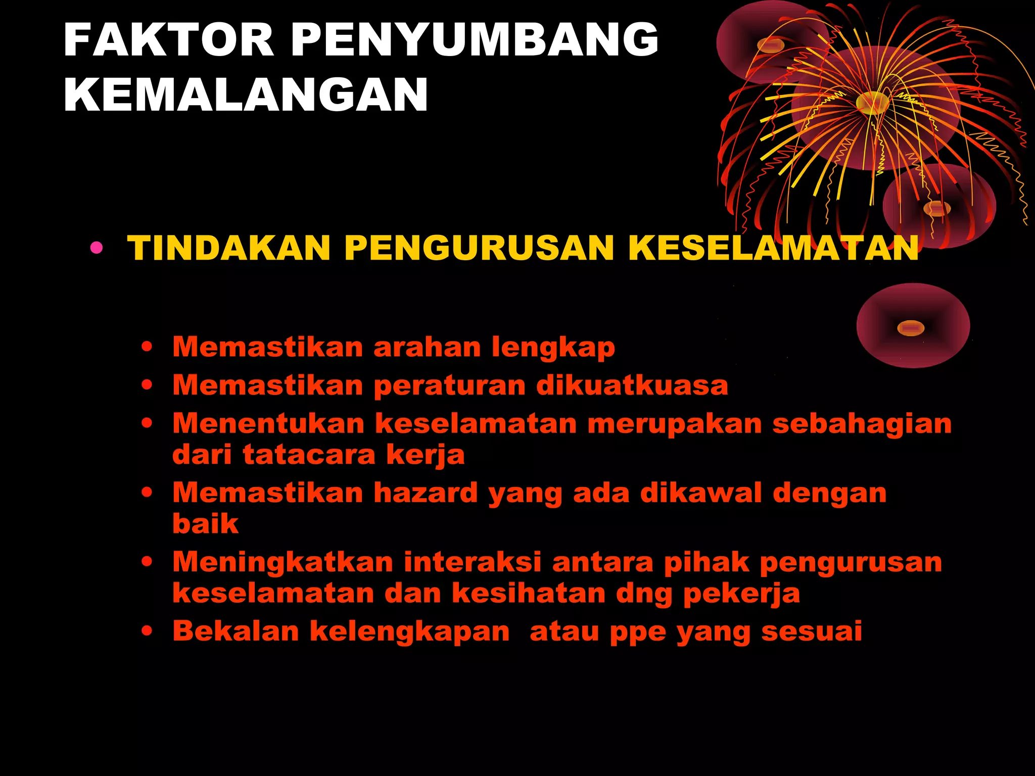 Keselamatan & kesihatan pekerjaan | PPT