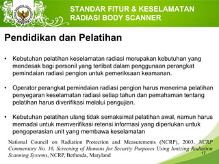 Keselamatan radiasi pada body scanner | PDF