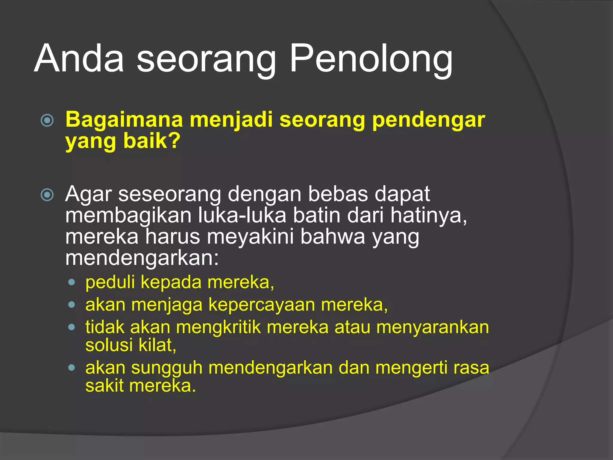 Kesembuhan Luka Batin | PPTX