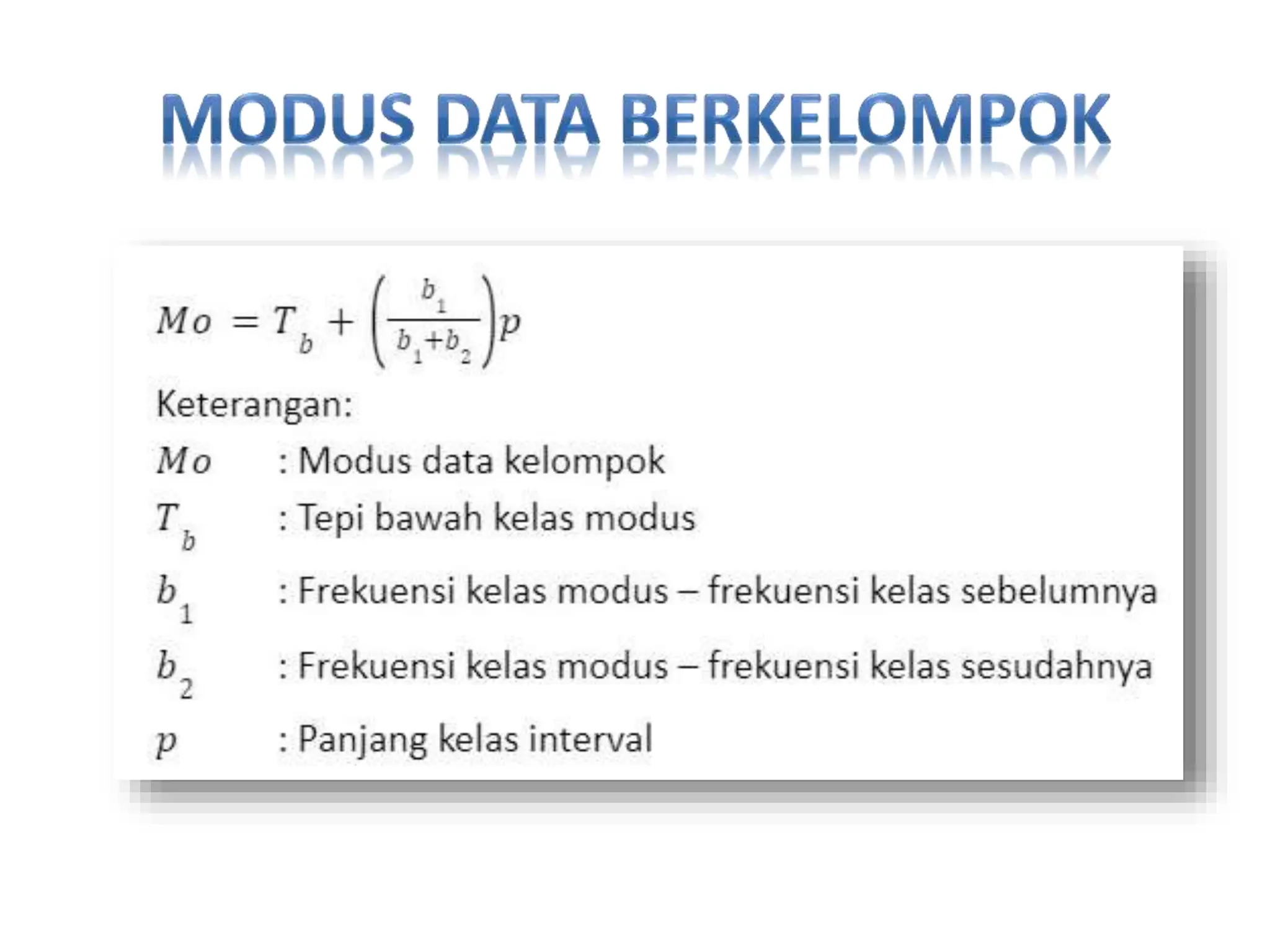 kesepakatan kelas dan modus data berkelompok .pptx