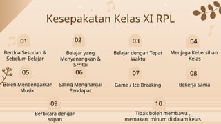 HASIL KESEPAKATAN KELAS SEBELAS RPL .PPT 1 | PPTX