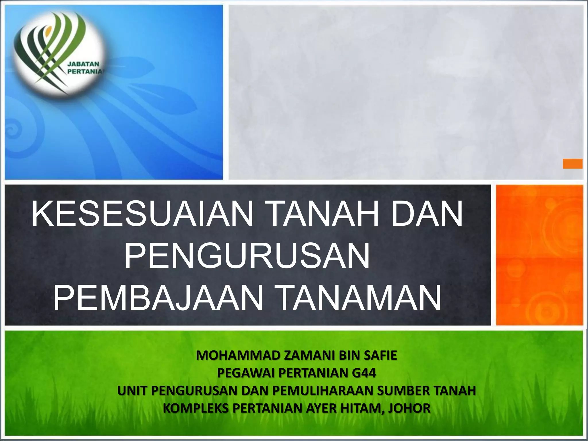 KESESUAIAN TANAH DAN PENGURUSAN PEMBAJAAN | PDF