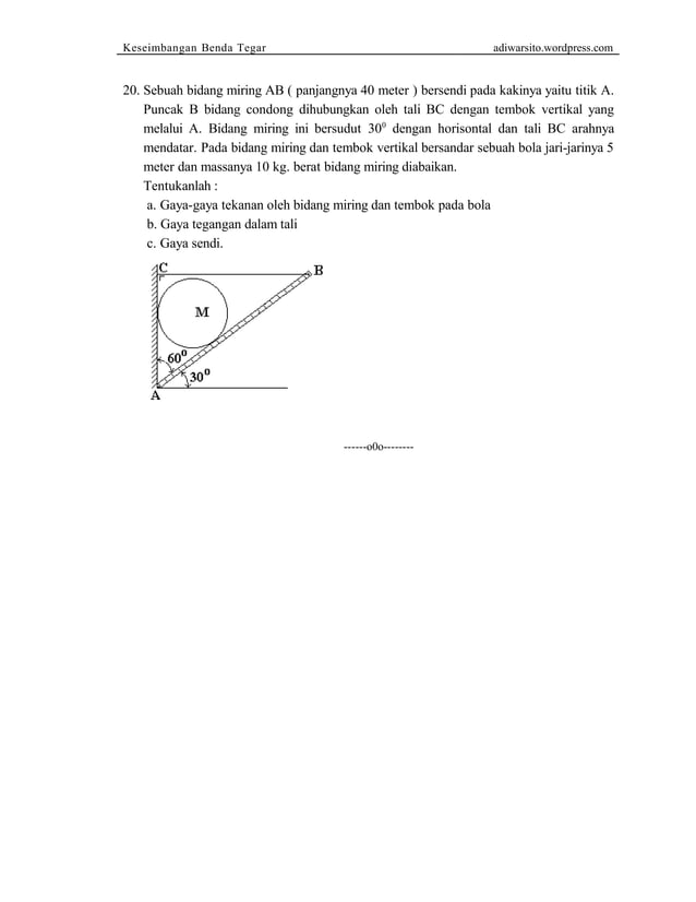 Kesetimbangan benda-tegar | PDF