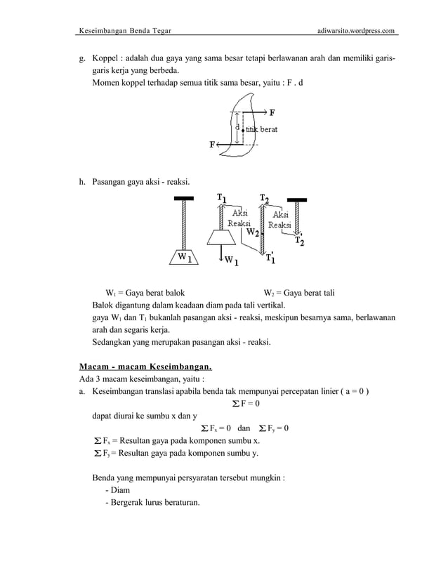 Kesetimbangan benda-tegar | PDF