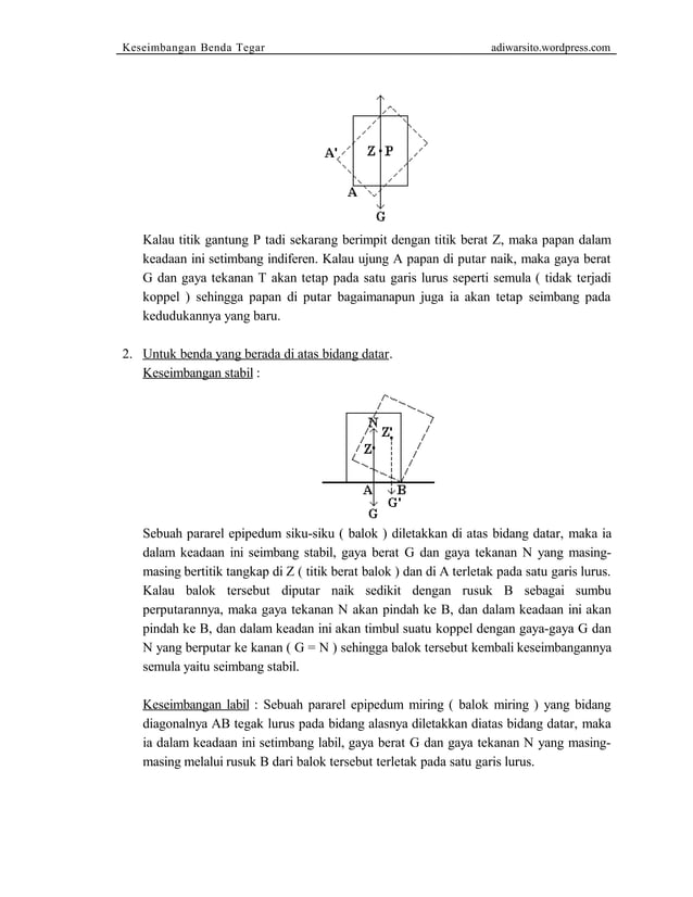Kesetimbangan benda-tegar | PDF