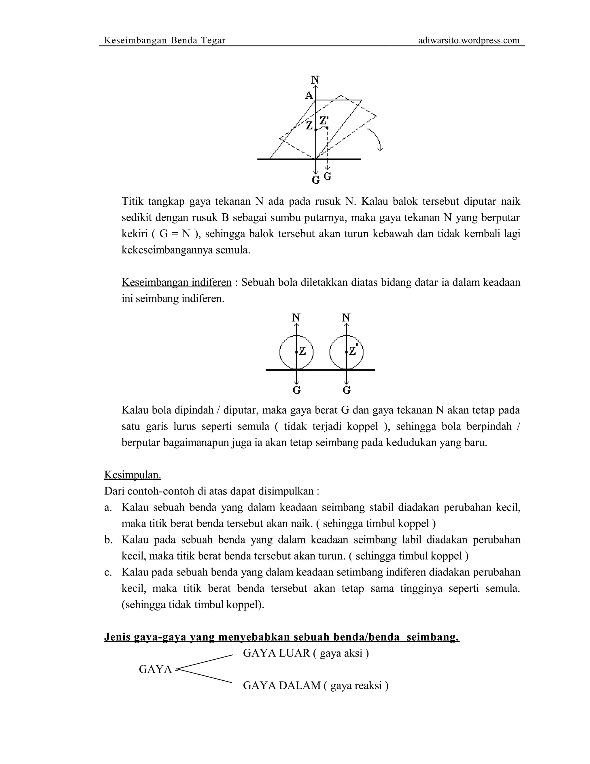 Kesetimbangan benda-tegar(1) | DOC