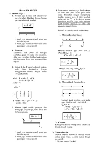 Kesetimbangan dinamika-rotasi-dan-titik-berat | PDF