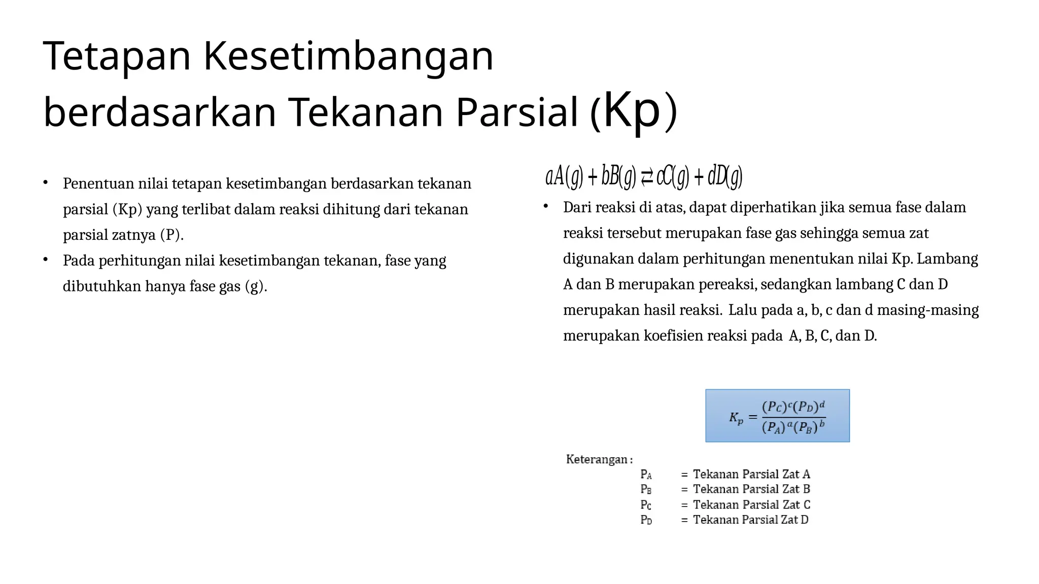 Kesetimbangan-Kimia kelas 11 Kc, Kp.pptx