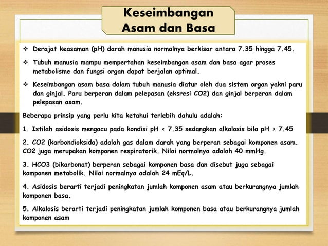 Kesetimbangan asam basa KLP.8 | PPTX